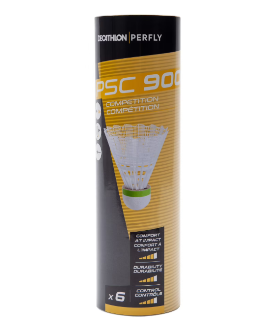 DECATHLON PERFLY PLASTIC SHUTTLECOCK PSC 900 WHITE x 6 MEDIUM – Just Sport