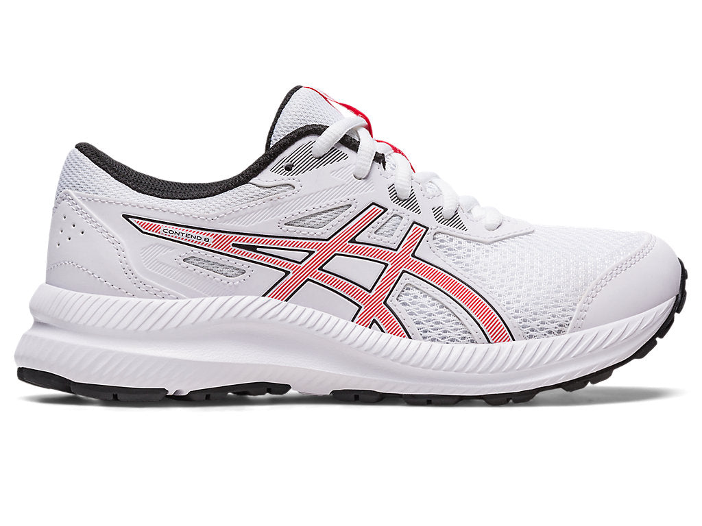 ASICS Contend 8 GS - Kids - White/Electric Red – Just Sport